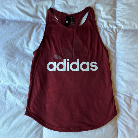 adidas | Tops | Adidas Maroon Tank Top | Poshmark